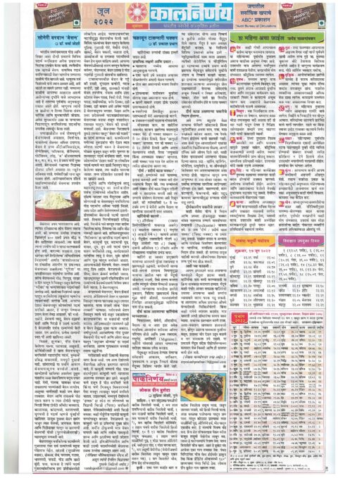 Kalnirnay 2022 Marathi Calendar PDF Download - #MyGrihaPravesh ...